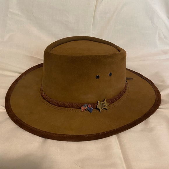Accessories | Vintage Bc Hats Australian Made Steer Hide Hat Large ...